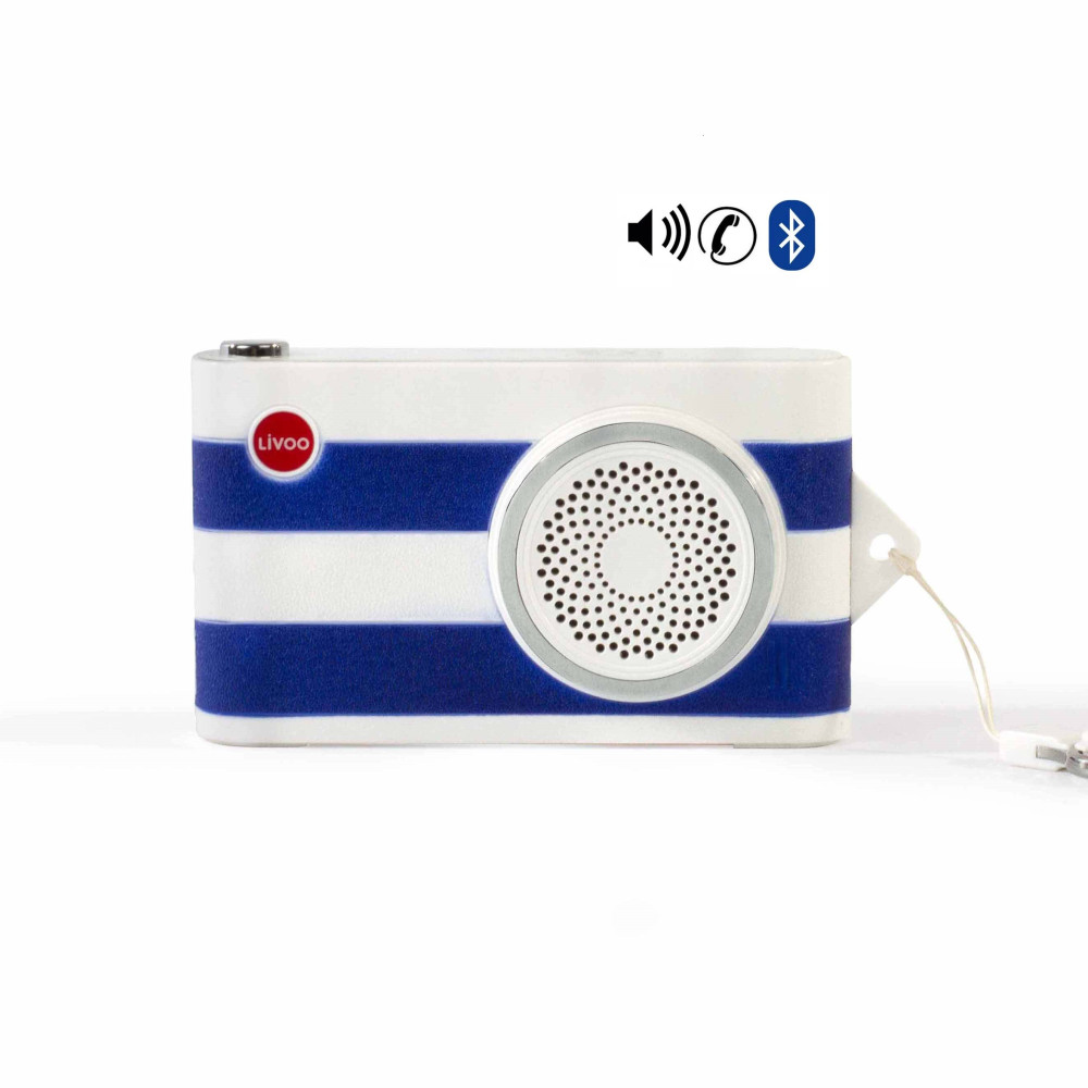 Enceinte nomade Bluetooth 2 en 1 bleue FotoSound